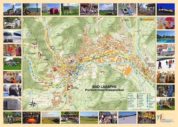 Abreissblock mit Stadtplan für Bad Laasphe